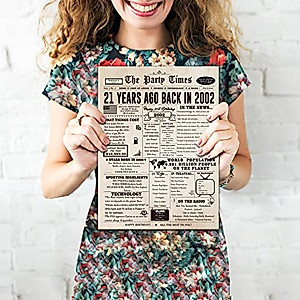 Unique 21st Birthday Card Gift Ideas, Funny 21st Birthday Party Decorations for Her Him, Best 21 Year Old Birthday Gifts for Son Daughter,Jumbo 21 Birthday Gifts for Boys Girls Niece Nephew…