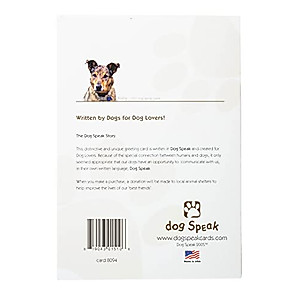 Dog Speak If There Ever Comes A Day... Sympathy and Memorial Card