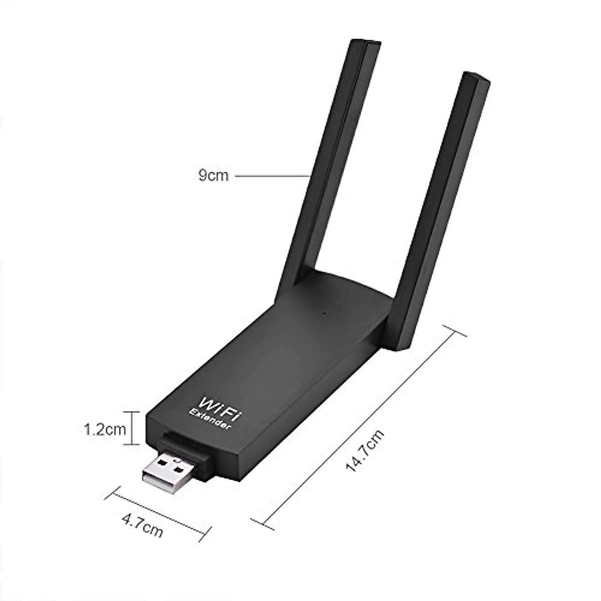 Portable 300M Dual Antenna USB WiFi Signal Range Extender Wireless Router Repeater Amplifier