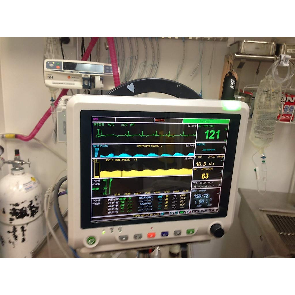 Utech PM5000V Veterinary Multi-parameters Monitor with SPO2, NIBP,Temp,ECG,PR,Resp