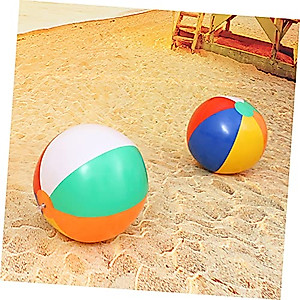 ibasenice 6 Pcs Inflatable Beach Ball Mini Inflatable Pool Large Inflatable Pool Balls for Swimming Pool Inflatable Beach Balls Beach Balls for Party Water Toy with The Ball Toddler
