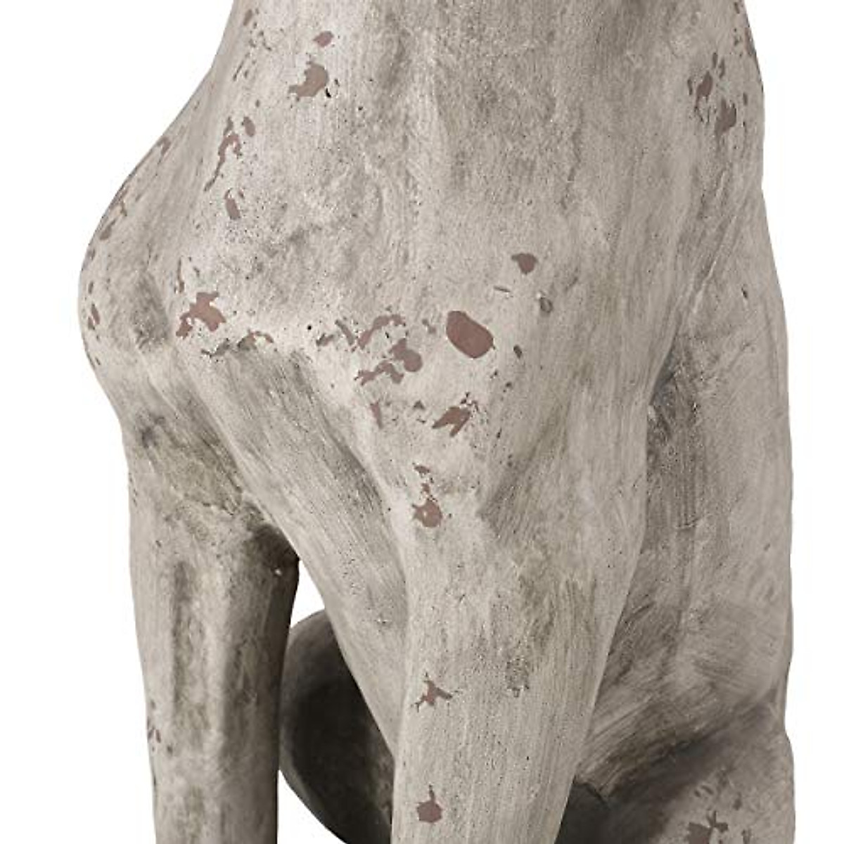 Christopher Knight Home Gomer Outdoor Dog Statue, Antique White