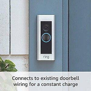 Certified Refurbished Ring Video Doorbell Pro, with HD Video, Motion Activated Alerts, Easy Installation (existing doorbell wiring required)