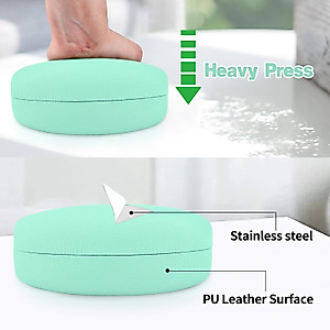 CHZZMS 2 PACK Large Hard Shell Sunglasses Case, Protective Case For Sunglasses and Eyeglasses (cyan+purple)