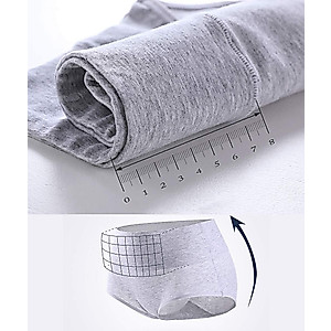 ANNYISON Womens Underwear, Soft Cotton High Waist Breathable Solid Color Briefs Panties for Women