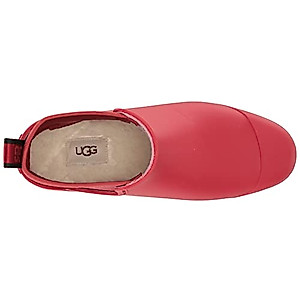 UGG Women's Droplet Rain Boot, Samba RED, 8