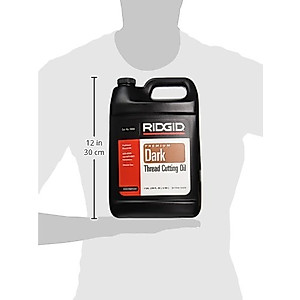 RIDGID 70830 Dark Thread Cutting Oil, 1-Gal. Low-Odor Anti-Mist Formulation Dark Pipe Threading Oil