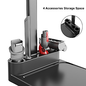 Foho Vacuum Stand Storage Dock Dockings Station Compatible for Dyson V7 V8 V10 V11 V12 V15 SV18 SV21, Storage Bracket Stand Compatible for Dyson Vacuum Cleaner and Central Vacuum Installation Parts