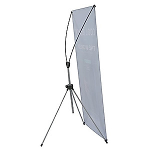 X Banner Stand, Banners and Signs Customize for Business - 23" X 63" To 32" X 78" Adjustable Banner Holder - Portable Retractable Banner with Travel Bag - Customize Banner for Trade Show and Display