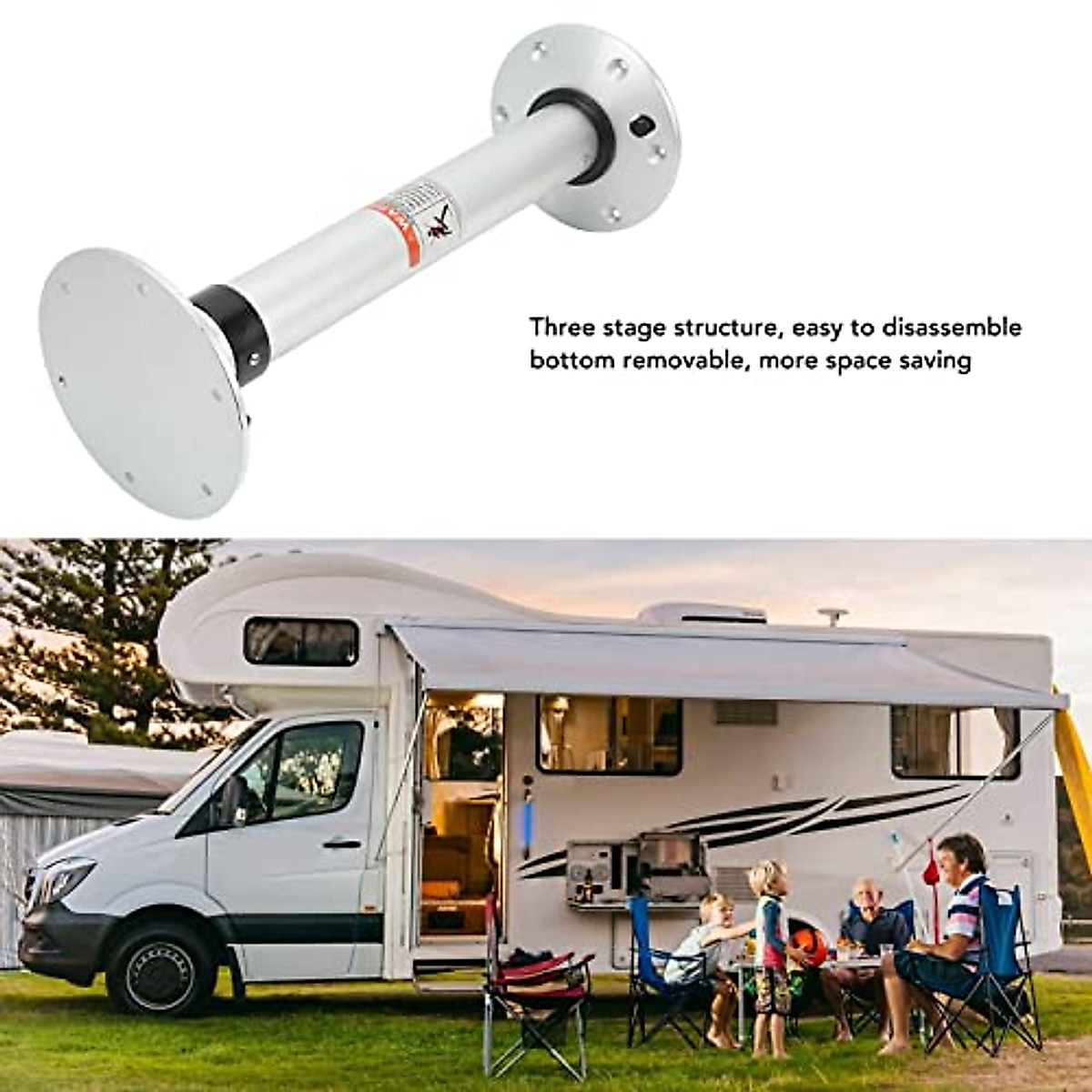 RV Lifting Table Leg, Stable Structure Adjustable Table Pedestal Stand for Boat