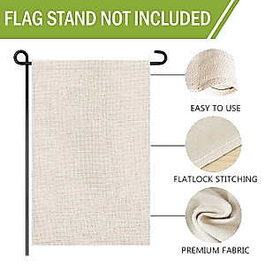 Furiaz Welcome Spring Honey Bee Gnome Garden Flag, Summer Yard Outdoor Home Decorative Burlap Lawn Outside Decoration, Daisy Flowers Small Decor Double Sided 12x18