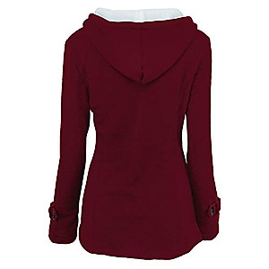 JEGULV Womens Winter Coats 2025 Casual Plus Size Fleece Lined Jackets with Hooded Trendy Warm Thicken Sherpa Outerwear