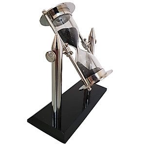 Vintage Handmade Articles Antique Sand Timer Retro Table Marine Nickel Hourglass Nautical Decorative Gift Item