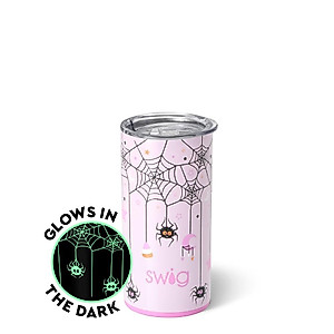 Swig Life 12oz Insulated Tumbler, Travel Coffee Tumbler with Lid, Cup Holder Friendly Travel Coffee Mug, Stainless Steel Thermos (Sweet And Spooky)