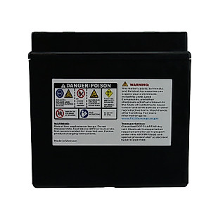 PowerStar YTX14-BS, YTX14, KMX14-BS, FTX14-BS Replacement Battery 200cca High Performance WP14-BS Sealed AGM for Powersports
