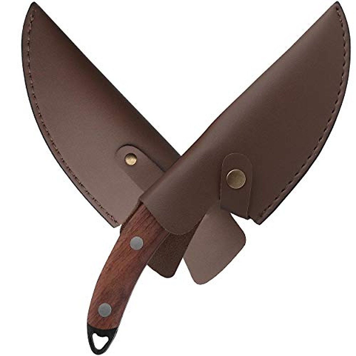 Kitory Leather Knife Sheath 6 inch Boning Knife Practical Soft Leather Sheath with Belt Loop Good for Protect Fixed Blade & Carry Out