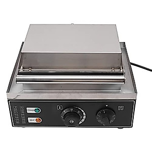 Doughnut Machine, 5 Holes Double Sided Heating Doughnut Machine Stainless Steel Commercial Waffle Donut Machine for Restaurant Bakery Snack Bar Street Vendor Home (US Plug 110V 110V)