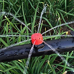 YOUWU 5pcs Garden Irrigation Micro Flow Dripper,Practical Micro Flow Dripper Drip Head 1/4 Inch Hose Garden Irrigation Misting Tools Accessories Feed Orchid