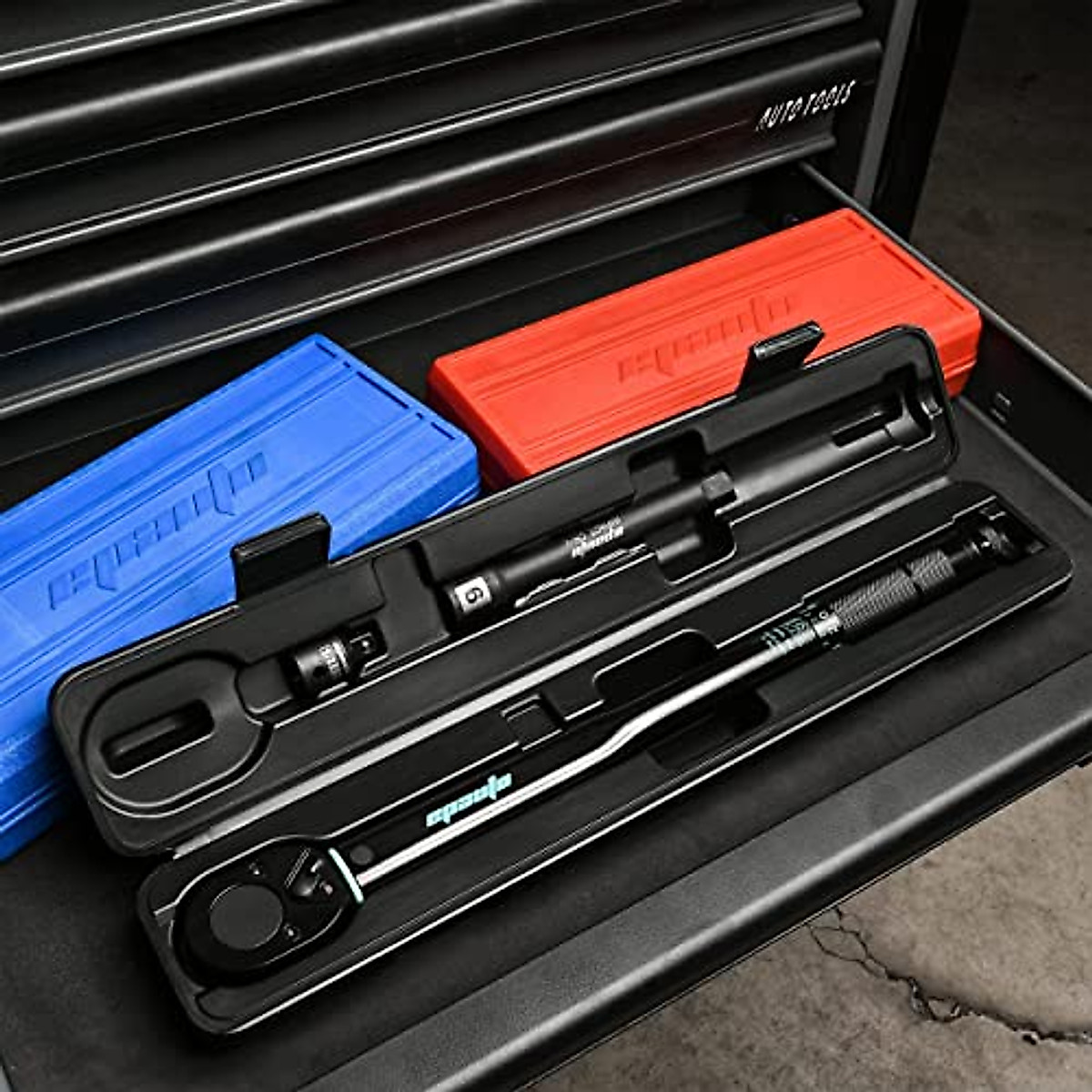 EPAuto 1/2-inch Drive Click Torque Wrench, 10-150 ft/lb, 13.6-203.5 N/m, Black