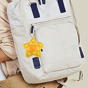 24 PCS Christmas Mini Pop Keychain Fidget Toy, Mini Push Pop Bubble Fidget Sensory Toy Keychains, Christmas Pop Fidget Toys, and Decorations for Kids Party Favors Decors