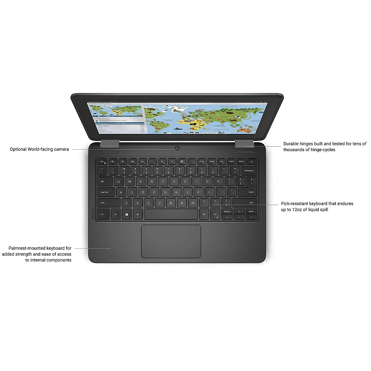 Dell Latitude 3120 Laptop HD Notebook PC, Intel Pentium N6000 Processor, 8GB Ram, 256GB Solid State Drive, Webcam, WiFi, Bluetooth, HDMI, Type C, Windows 10 Professional (Renewed)