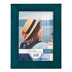 Renditions Gallery 3.5x5 inch Picture Frame Ocean Blue Wood Grain Frame, High-end Modern Style, Made of Solid Wood and High Definition Glass for Wall and Tabletop Photo Display
