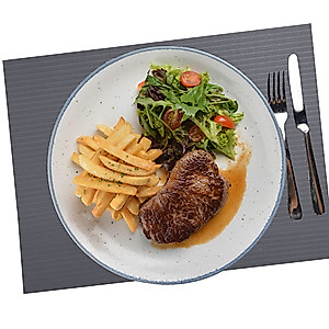 Shelf Liner Kitchen Drawer Mats, Non Adhesive EVA Material with Refrigeator Liners,Waterproof Durable Fridge Table Place Mats for Cupboard, Cabinets, Drawer Liner, Bathroom-Gray,11.8''x59''(3roll)