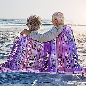 YRAQLVU Happy Retirement Gifts for Women Flannel Throw Blanket to Grandma Mom Warm Travel Blanket for Couch Lightweight Blankets 60&quot;x 50&quot;