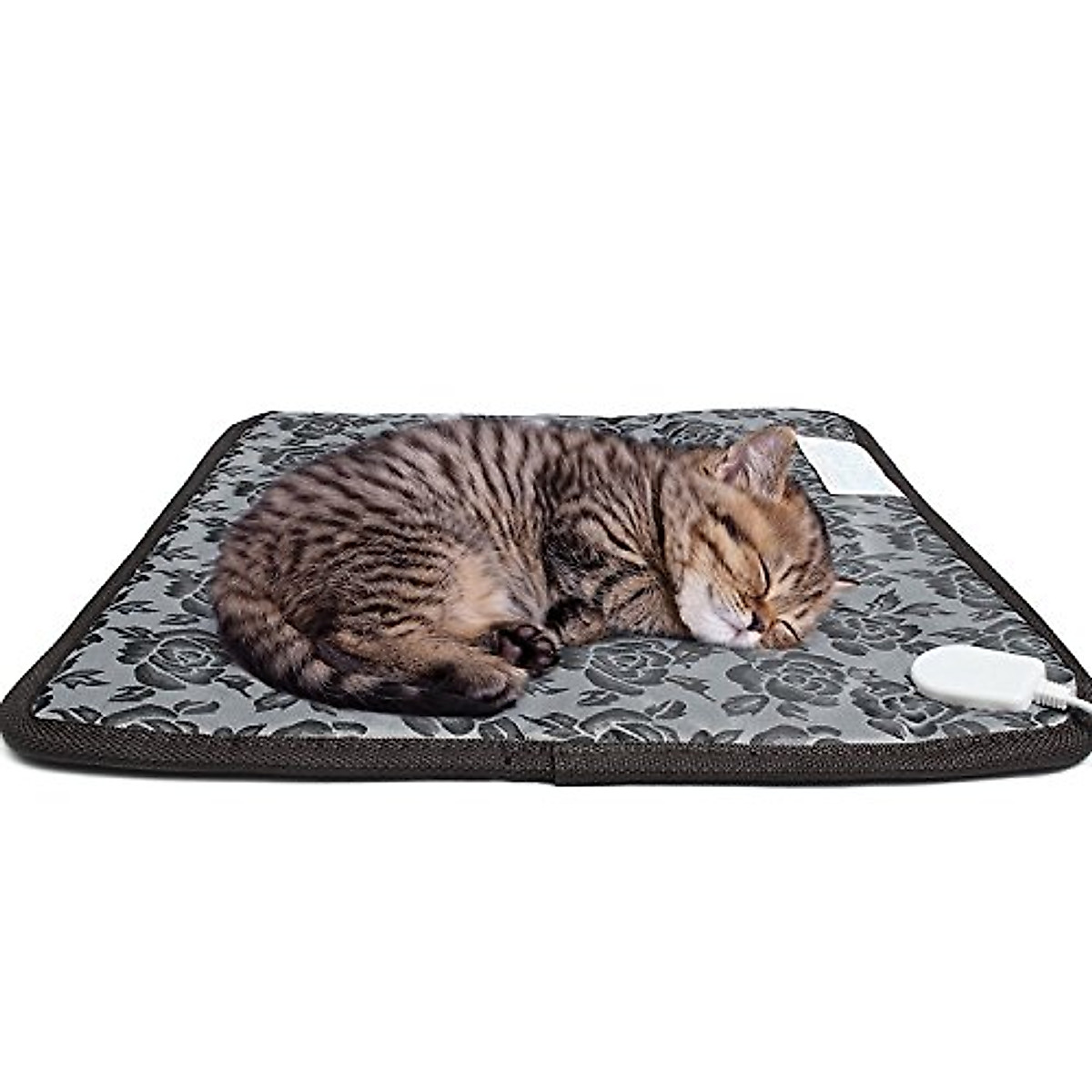 Alayna Pet Heating Pad Warm Pet Heat Pad Dogs Cats Electric Heated Pet Mat Big Small Animal Indoor Waterproof Adjustable Warming Heat Mat Dog Bed with Chew Resistant Steel Cord