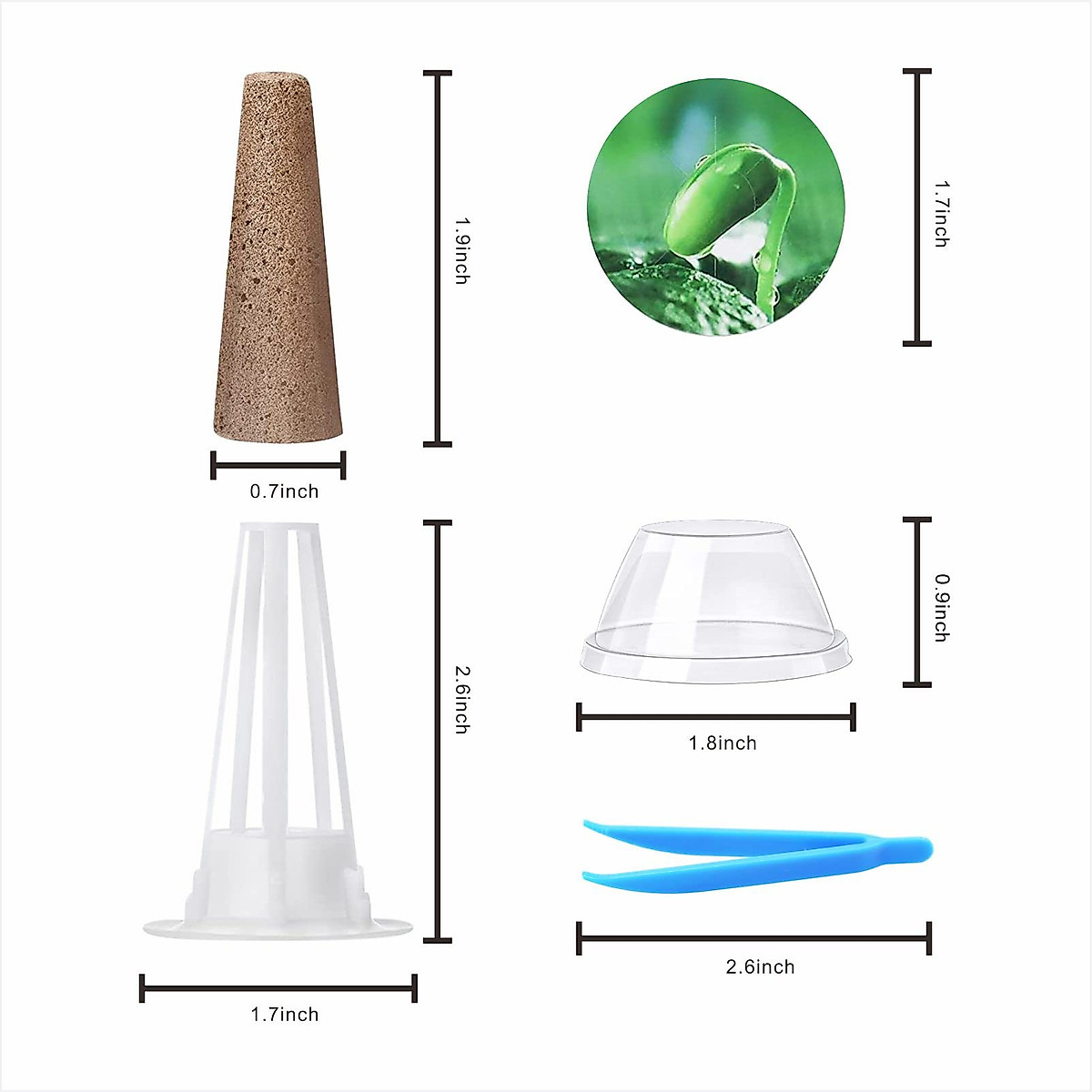 XFVFXZZ 121 Pcs Seed Pods Kit Compatible with Aerogarden, Suitable for Hydroponics Growing System for a Variety of Plants, Outdoor and Indoor Hydroponics Supplies