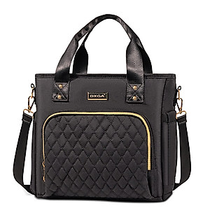 DXGA Lunch Bags for Women, 17L Large Insulated Leak Proof Cooler Bag, Lunch Purse, Three Ways to Carry, Can Be Hanged in a Suitcase for Lunch, Camping, Travel