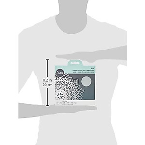 Sizzix Silver Effectz Decorative Foil 664567, Metallic Transfer 6" x 6" 10 Sheets