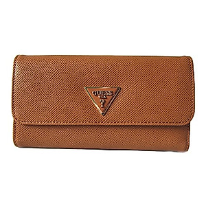 GUESS Womens Laurel Multi Clutch wallet, Light Cognac, One Size US