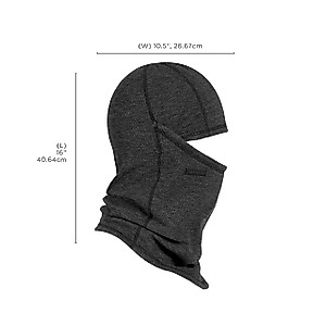 Turtle Fur Luxe Quantum Balaclava Face Mask Hood Neck Warmer, Black