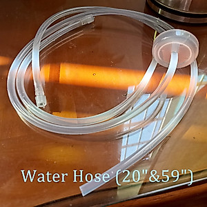 Replaceable Silicone Hoses 20 "&59" for Water Bottle Pump,1/4" ID Food Grade Pure Silicone Tubes for Home Brewing Winemaking Pump Transfer (Replacement Silicone Tubing Hose)