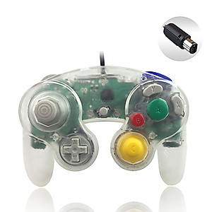 Reiso 2 Packs NGC Controllers Classic Wired Controller for Wii Game cube(Moss green and Deep green)