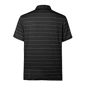 Men's Golf Shirts Dry Fit Short Sleeve Performance Golf Polo Shirts(12140-Black 3XL)