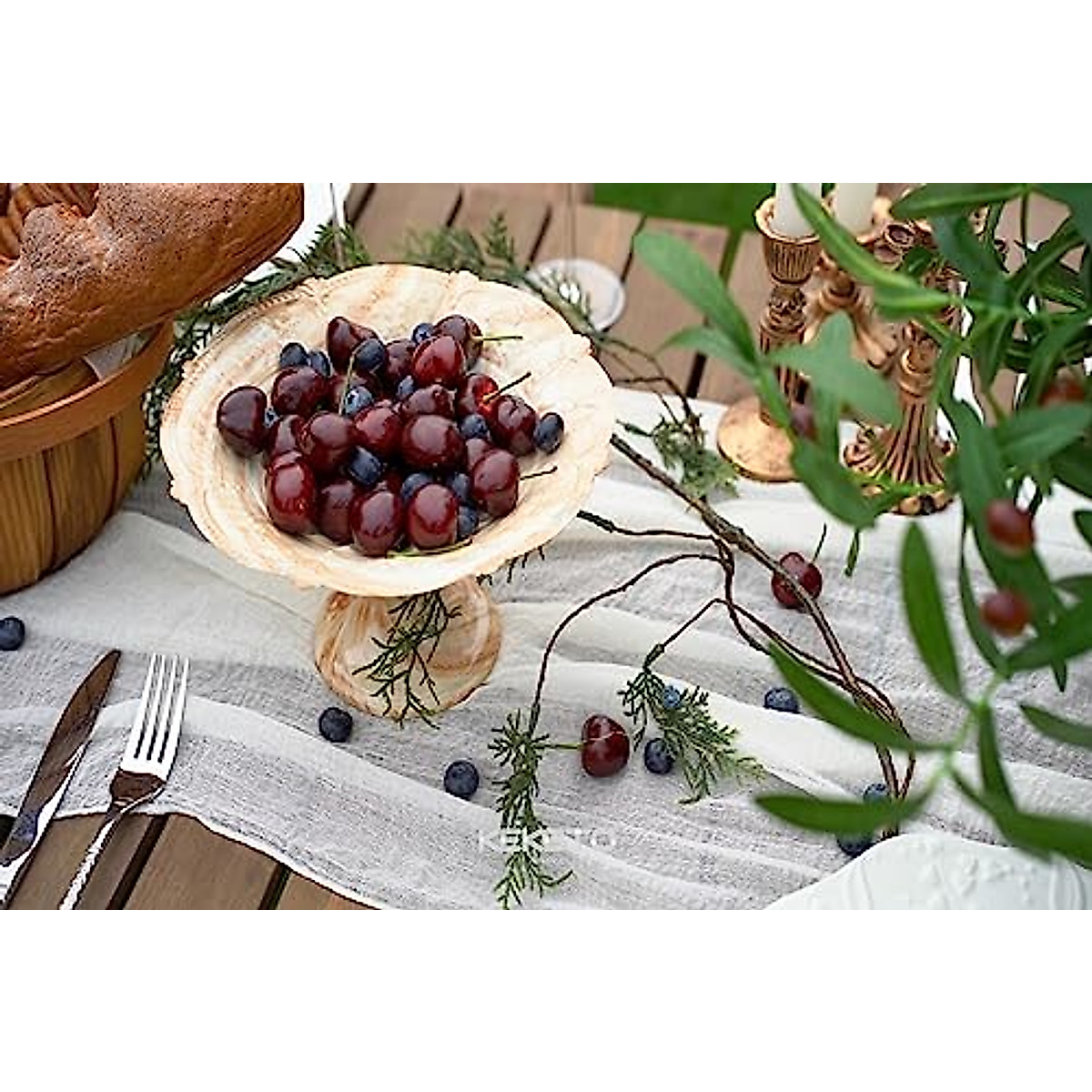 Keketo Ivory Gauze Rustic Cheesecloth Table Runner 120 Inch 10 FT for Wedding Baby Shower Bridal Shower Birthday Engagement Garden Outdoor Party Long Sheer Boho Decorations