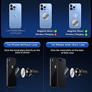 Syncwire Magnetic Phone Holder for Car, Super Strong Magnet Car Phone Holder Mount Air Vent 360° Rotatable Cell Phone Holder Mount for Car Compatible iPhone 14 13 12 11, Pro, Pro Max, X XS XR,Android