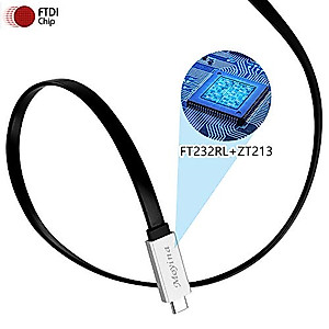 Moyina USB C Console Cable USB C to RJ45 Cable FTDI Chip Essential Accesory of Cisco, NETGEAR, Ubiquity, TP-Link Routers/Switches for Laptops in Windows, Mac, Linux (6 ft,Black)