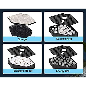 SKmeavritn Turtle Filter Internal Filter Aquarium Filter for Reptiles Tank Fish Tank Aquarium Tank (Filter 22)
