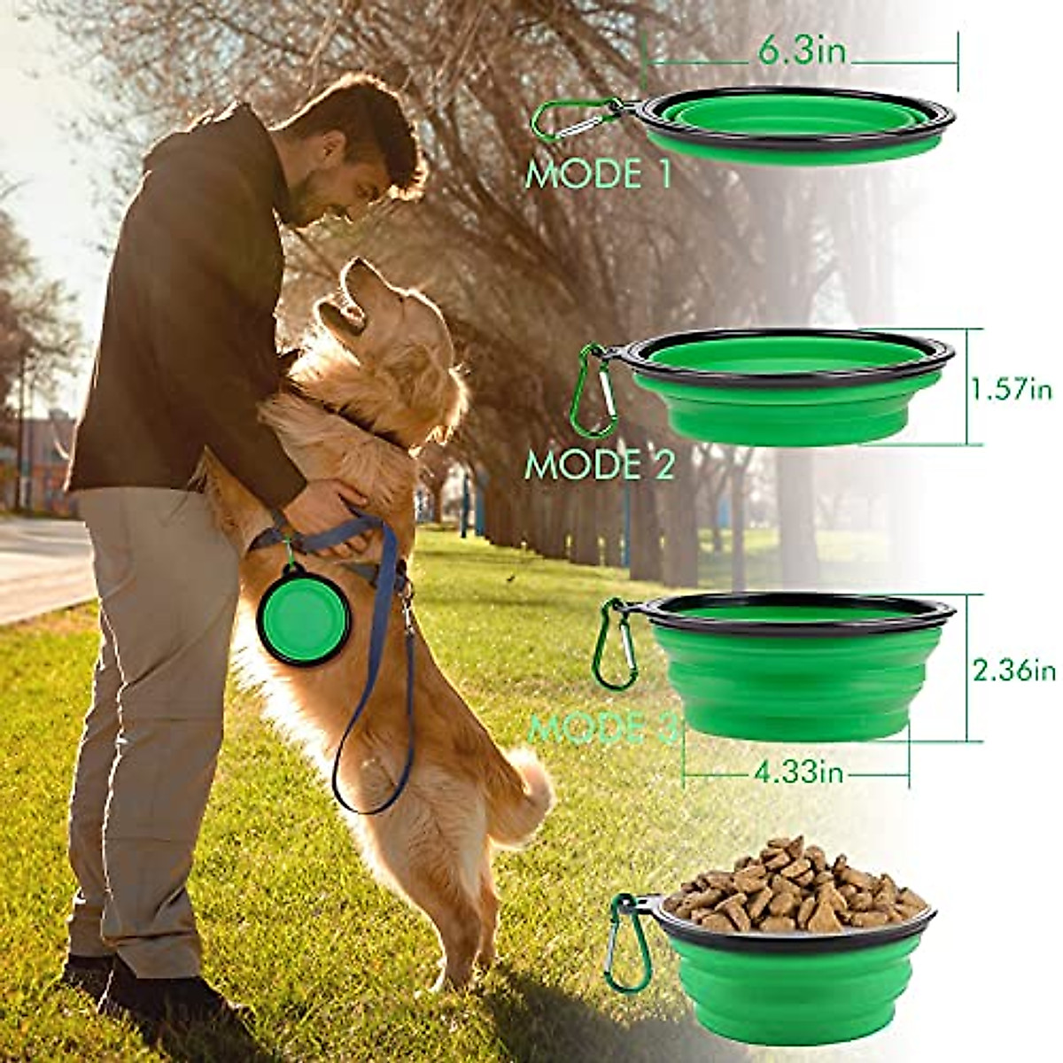 DPOEGTS Slow Feeder Dog Bowl, Puzzle Dog Food Bowl Anti-Gulping Interactive Dog Bowl and Water Dog Bowl for Small/Medium Sized Dogs (Green, Bone)