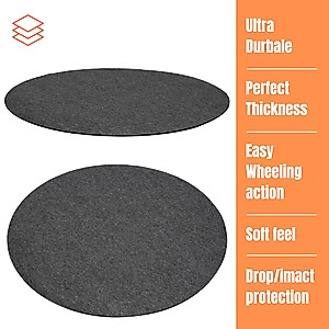 Protect Your Floors with Our Office Chair Mat - Desk Floor Mat for Carpet and Hardwood - Heavy Duty Chair Mats for Rolling Chairs and Computer Use (Grey)