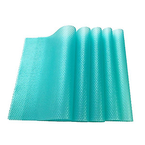 Polly Online Refrigerator Liners Shelf Liners Washable Refrigerator Mats Kitchen Silicone Refrigerator Pads Place Mats 5PCS/Set