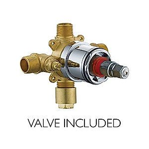 Design House 594895 Middleton II Transitional Single-Handle Shower Valve Trim with Escutcheon for Bathroom, Polished Chrome