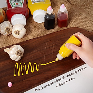 Reusable Liquid Container (30cc) - Squeezable Travel Bottle BPA-Free With Twist Cap - 10 Bottle Pack