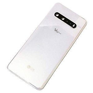 V60 ThinQ Back Glass Cover Replacement Housing Door with Tape Parts for LG V60 ThinQ V600 5G All Model with USB to Type-c Cable +Tools (Classy White)