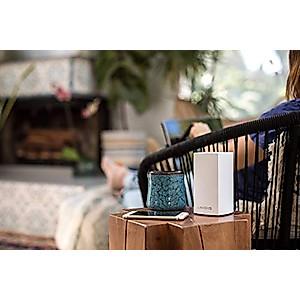 Linksys Velop Whole Home WiFi Router White Dual-Band Series, 1500 Sq Ft Coverage, 1 Pack Expandable! (AC1200) (Renewed)