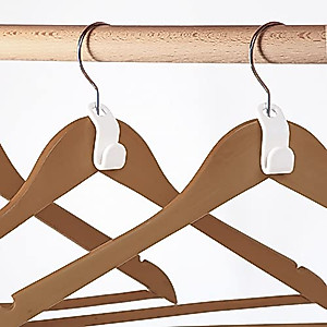100PCS Clothes Hanger Connector Hooks, Space Saving Clothes Hanger Connector, Hanger connectors for Plastic Hangers, Clothes Hanger Connecting Hooks（White）. (Green)