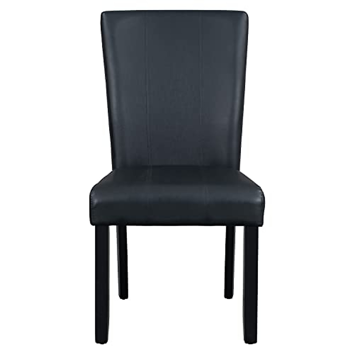 HomSof 7-Piece Dining Table with 2 Drawers, Black+White 1